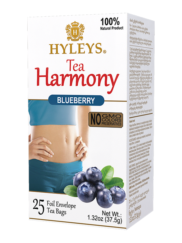 TEA HARMONY BLUEBERRY – 25 FOIL ENVELOPE TEA BAGS – Regency Teas (PVT) LTD