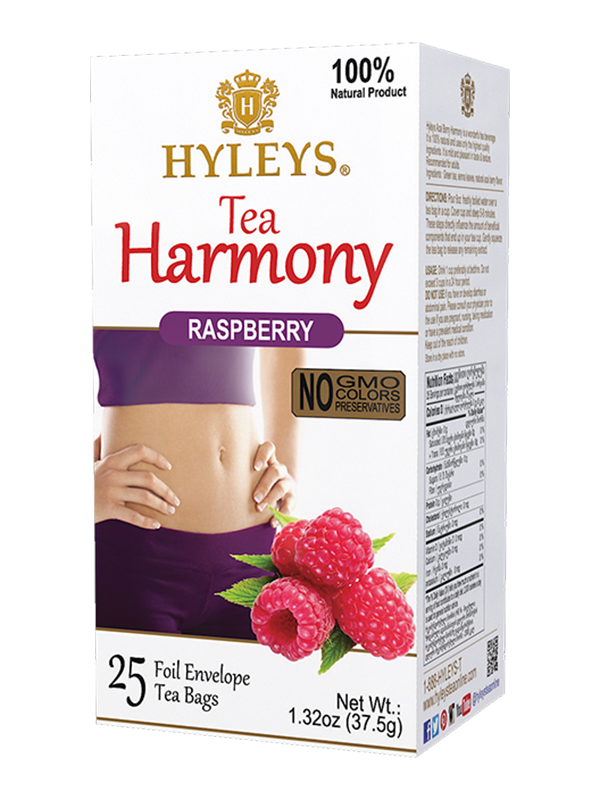 TEA HARMONY RASPBERRY – 25 FOIL ENVELOPE TEA BAGS – Regency Teas (PVT) LTD