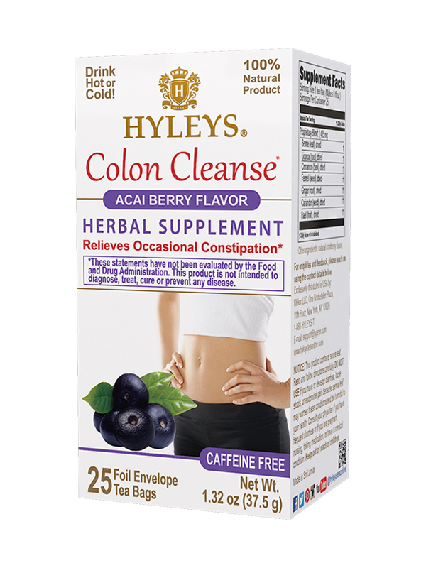 COLON CLEANSE ACAI BERRY FLAVOR- 25 FOIL ENVELOPE TEA BAGS – Regency ...
