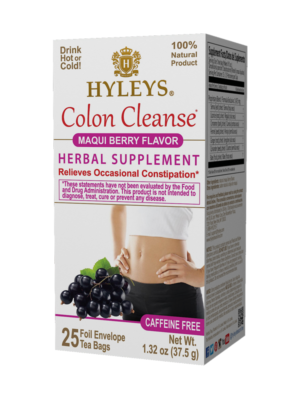 COLON CLEANSE MAQUI BERRY FLAVOR- 25 FOIL ENVELOPE TEA BAGS – Regency ...