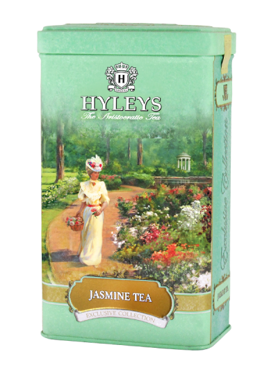 ENGLISH GREEN TEA WITH JASMINE FLOWERS – 100G LOOSE TEA GIFT TIN – Tea ...