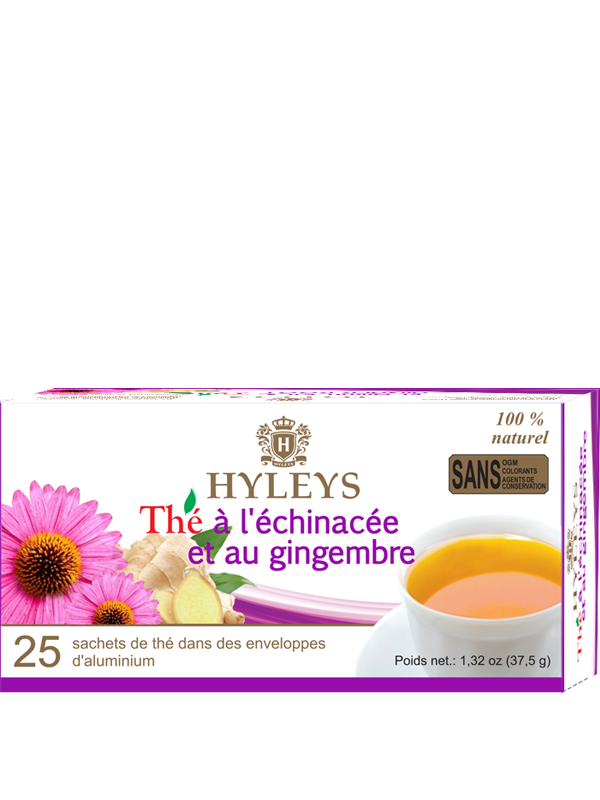 ECHINACEA & GINGER ROOT TEA – 25 FOIL ENVELOPE TEA BAGS – Regency Teas ...