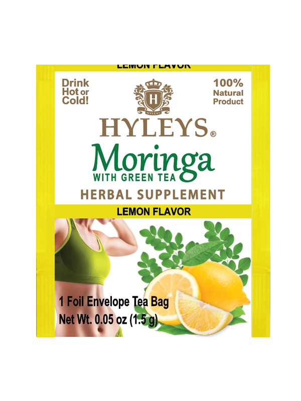 MORINGA WITH GREEN TEA LEMON FLAVOR – 25 FOIL ENVELOPE TEA BAGS ...