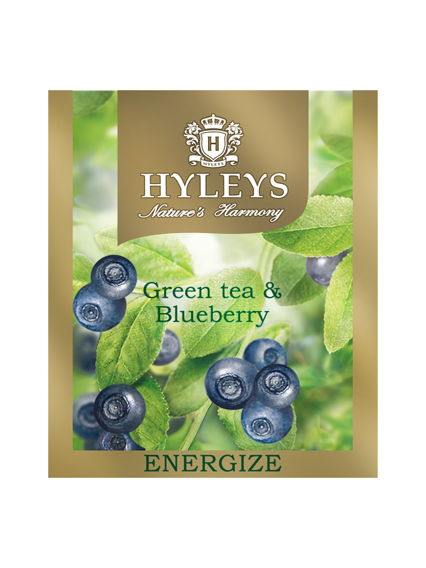 GREEN TEA & BLUEBERRY – 25 FOIL ENVELOPE TEA BAGS – Regency Teas (PVT) LTD