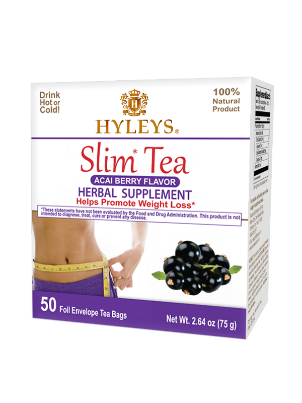 SLIM TEA ACAI BERRY FLAVOR – 50 FOIL ENVELOPE TEA BAGS – Regency Teas ...