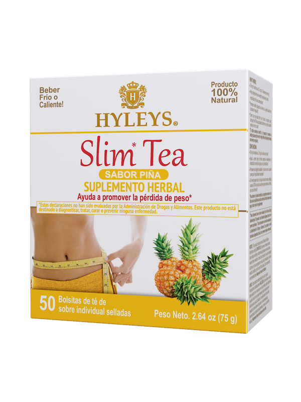SLIM TEA PINEAPPLE FLAVOR – 50 FOIL ENVELOPE TEA BAGS – Regency Teas ...