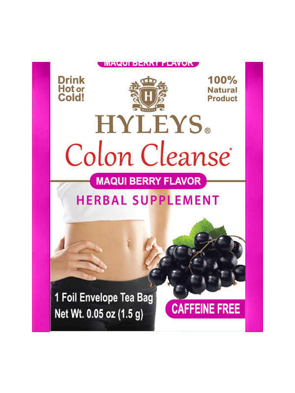 COLON CLEANSE MAQUI BERRY FLAVOR- 25 FOIL ENVELOPE TEA BAGS – Regency ...