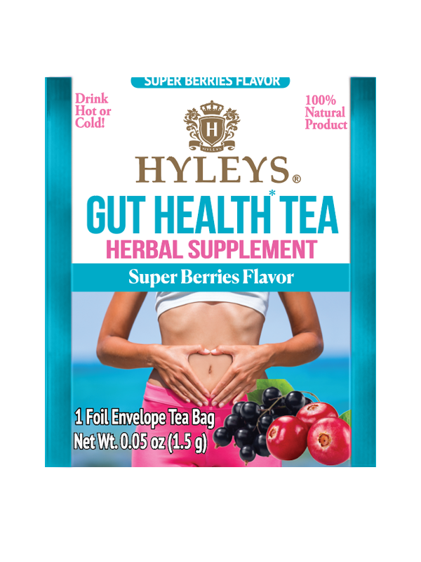 GUT HEALTH TEA SUPER BERRIES FLAVOR – 25 FOIL ENVELOPE TEA BAGS ...
