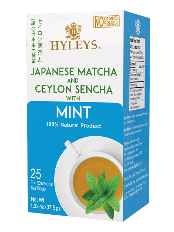 JAPANESE PURE MATCHA AND CEYLON SENCHA WITH MINT 18315 – 25 FOIL ...