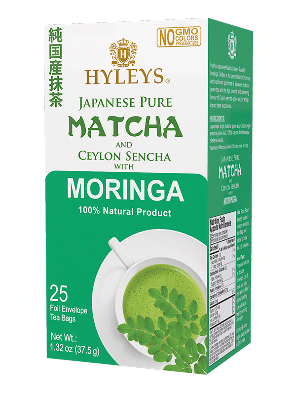 JAPANESE PURE MATCHA AND CEYLON SENCHA WITH MORINGA 21421 – 25 FOIL ...