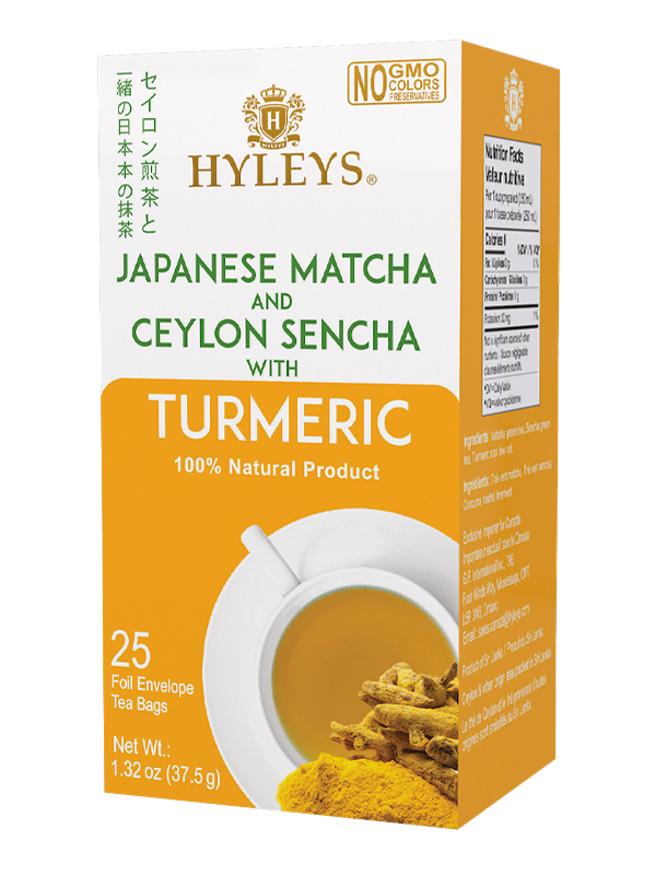 JAPANESE PURE MATCHA AND CEYLON SENCHA WITH TURMERIC 18322 – 25 FOIL ...