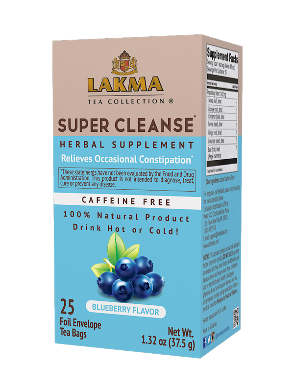 SUPER CLEANSE BLUEBERRY FLAVOR – 25 FOIL ENVELOPE TEA BAGS – Regency ...