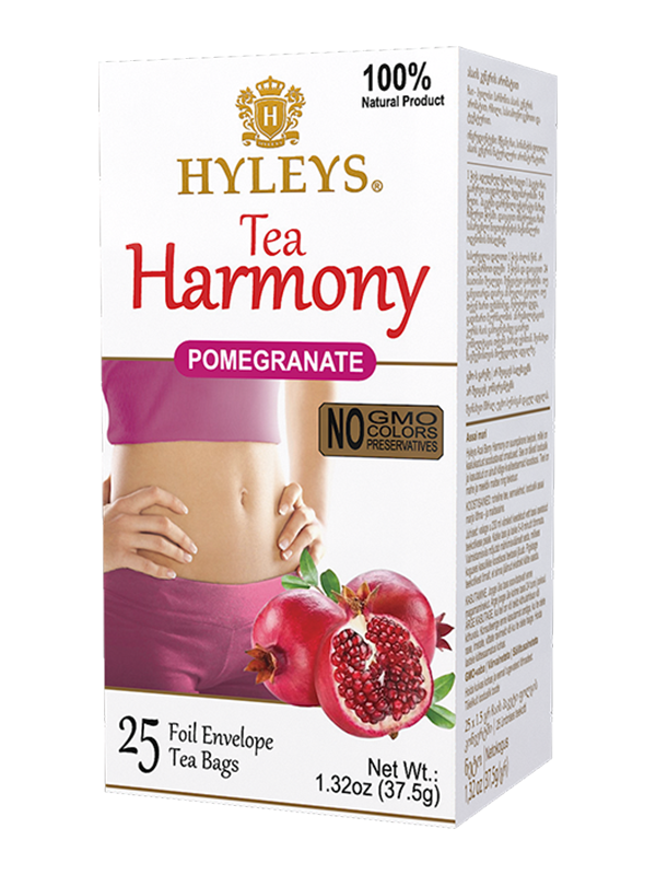 TEA HARMONY POMEGRANATE – 25 FOIL ENVELOPE TEA BAGS – Regency Teas (PVT ...